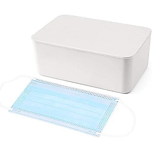 Mask Storage Box with Lid, Mask Storage Case, Openable Mask Storage Box Organizer, Multifunctional Mask Dispenser for Home, Office, Car, Schools, Churches, Gyms