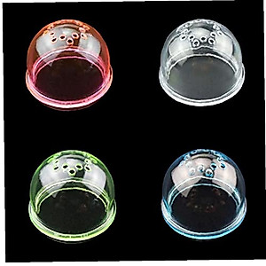 Ayrsjcl Hamster Cage Hole Cover 4pcs DIY Hamster Tunnel External Tube Stopper Plug End Cap Interface Fitting with Ventilated Holes (Random Color)