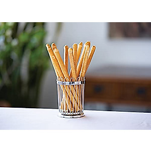 Service Ideas WBB5PS Breadstick Basket, Wire, 5"