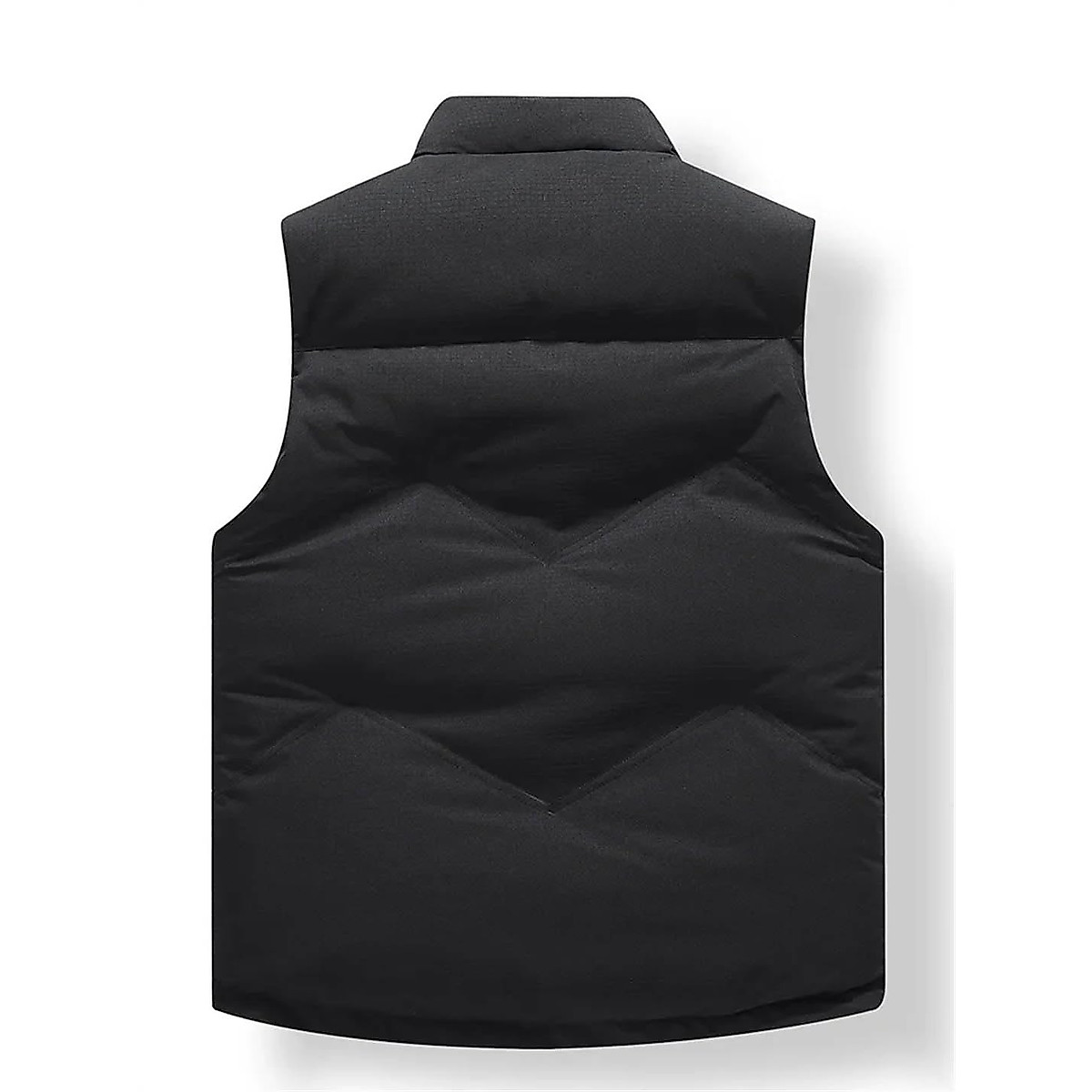 Winter Padded Vest Men Stand Collar Sleeveless Thick Warm Jackets Windproof Thermal Gilet Coats Bright EN8 XL