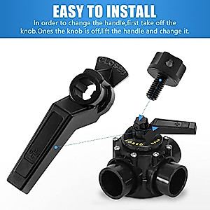 UASAM Pool Valve Handle Replacement for praher pool valve handle 2-pack