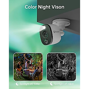 Swann Home DVR Security Camera System with 1TB HDD, 8 Channel 8 Camera, 1080p Full HD Video, Indoor or Outdoor Wired Surveillance CCTV, Color Night Vision, Heat Motion Detection, LED Lights, 845808