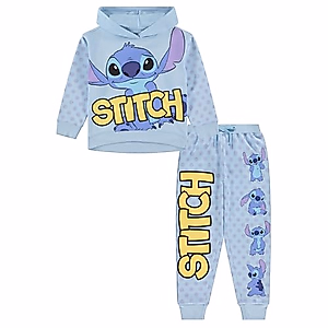 Disney Stitch Jumbo Print Hooded Sweatshirt & Jogger Set