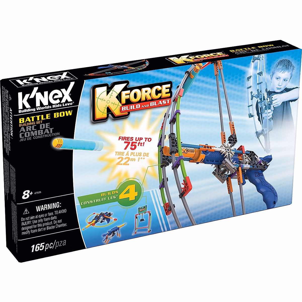 K’NEX K-FORCE Battle Bow Build and Blast Set,8-12 years,165 pcs