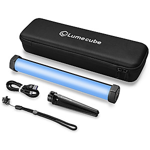 Lume Cube RGB Tube Light Mini for Photo & Video | RGBWW Full Color Tube Light | Bluetooth App Controlled | Millions of Colors | Aluminum Durable Design | 97+ CRI