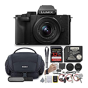 Panasonic DC-G100KK LUMIX G100 4K Mirrorless Vlogging Camera Bundle with 32GB 95MB/s SD Card and Nostrand Gadget Bag and Accessory Kit (3 Items)