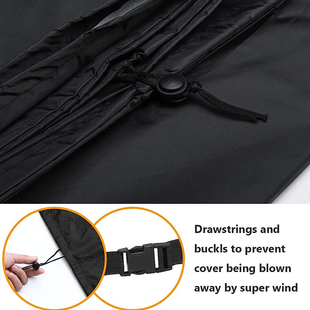 Tractor Cover Waterproof Riding Lawn Mower Cover Heavy Duty Water Sun Resistant Garden Tractor Lawn Mower Cover with Zipper Bag Size L72 xW55 xH47 in