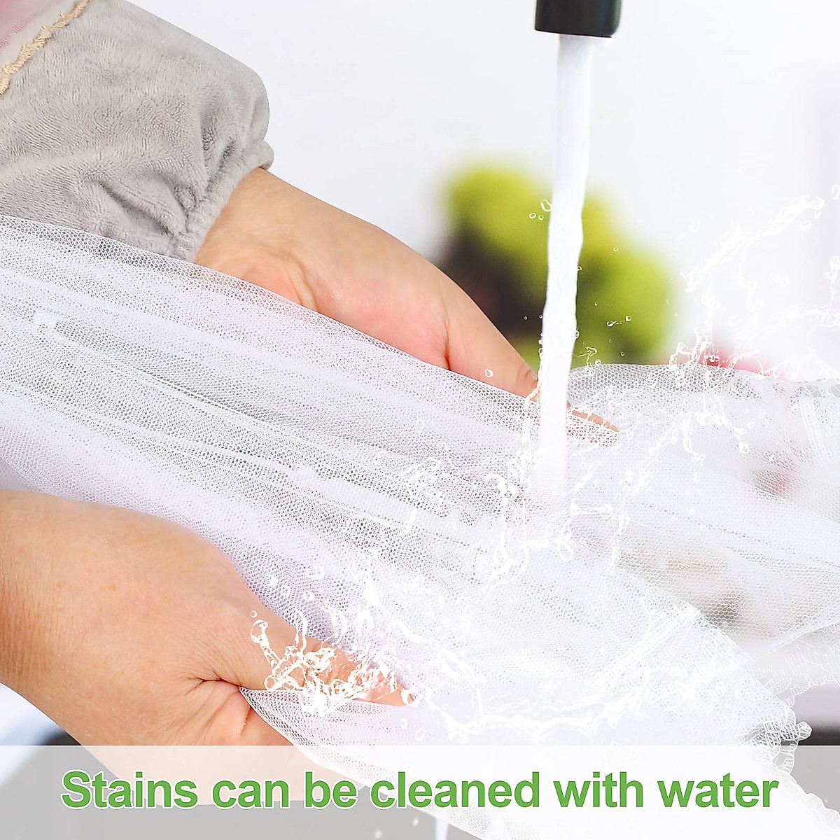 4Pack Mesh Food Covers 17inch, Large and Tall Food Covers, Pop-Up Mesh Food Covers Tent Umbrella for BBQs, Outdoors, Screen Tents, Parties Picnics, Fruit Cover