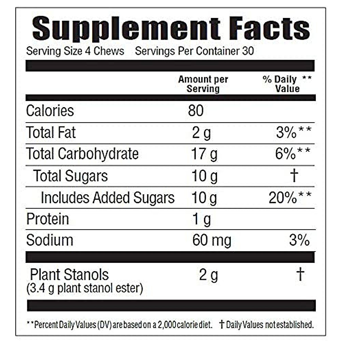 Benecol® Soft Chews - Made with Cholesterol-Lowering Plant Stanols, which are Clinically Proven to Reduce Total & LDL Cholesterol* - Dietary Supplement (120 Chocolate Chews)