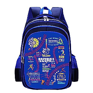 JDEIFKF Baseball Backpack Laptop Backpack For Men Women, Baseball Backpacks Shoulder Bag For Travel Hiking Camping Daypack