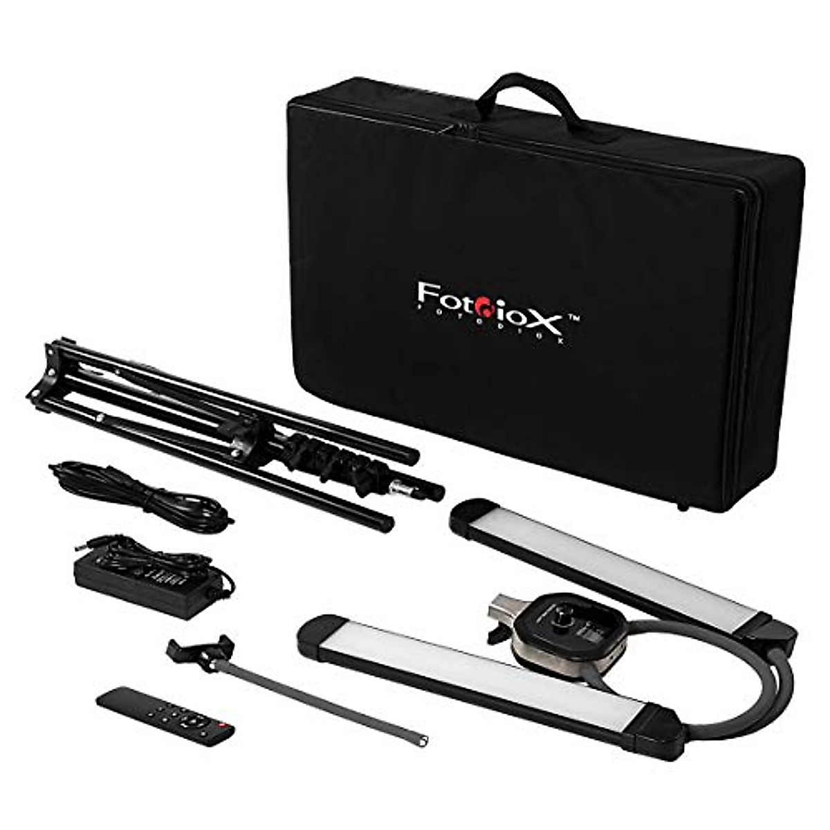 Fotodiox Selfie Starlite Stix Vlog Light Kit w/Tripod - 2X 11in Bi-Color Dimmable LED Wand Lights for Portrait, Photography, Makeup, YouTube, Live Streaming Video and More