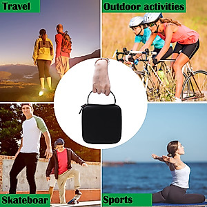 Hard Case for Apple TV 4K (2nd & 1st Gen) / Apple TV HD, Portable Travel Case Shockproof Anti Slip Protective Cover for 2021 Apple TV 4K / HD 4th Generation (Black)