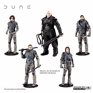 McFarlane Toys Dune Duncan Idaho 7-inch Action Figure with Build-A Glossu ‘Beast’ Rabban Figure Parts, Multicolor