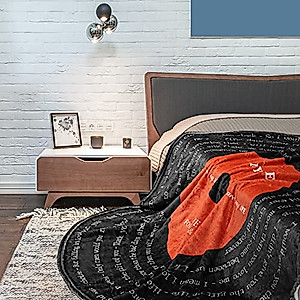 KERAOO Personalized Round Blanket Gift for Wife, Throw Blanket Anniversary Romatic Gift for Her, Christmas Birthday Gift for Wife, Valentines Day Gifts for Her