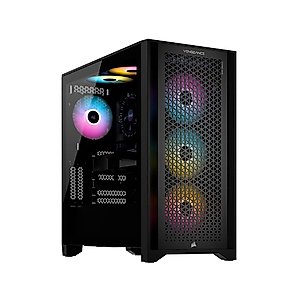 Corsair Vengeance i7300 Series Gaming PC - Air Cooled Intel Core™ i5 12600K CPU - NVIDIA GeForce RTX™ 3060Ti Graphics - 16GB Vengeance DDR4 3200MHz Memory, 1TB M.2 NVMe SSD - Black