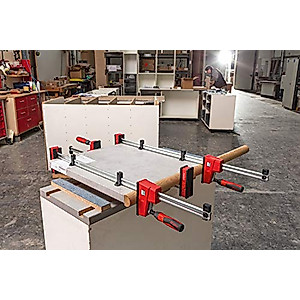 BESSEY KRE3512, 12 In., Parallel Clamp, K Body REVO Series - 1700 lbs Nominal Clamping Force , Spreader, and Woodworking Accessories - Clamps and Tools for Woodworking, Cabinetry, Case Work