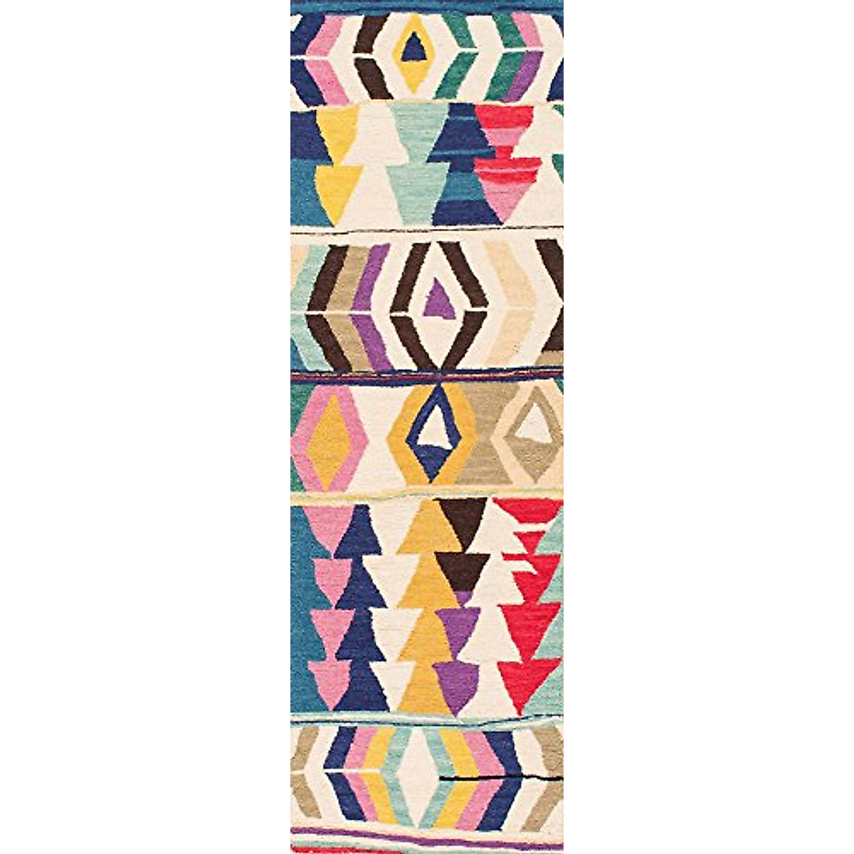 nuLOOM Ofelia Bohemian Wool Runner Rug, 2' 6" x 8', Multi