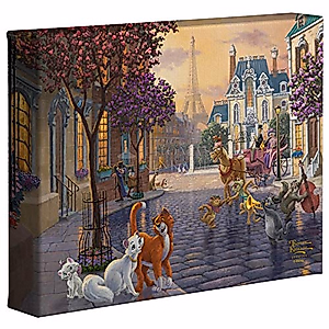 Thomas Kinkade Studios Disney The Aristocats 8" x 10" Gallery Wrapped Canvas