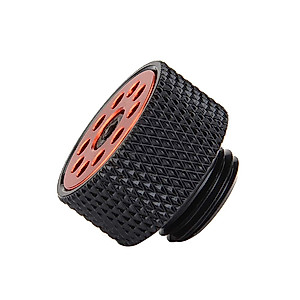 Computer Exhaust Plug, G1/4 Air Exhaust Plug Fitting for Computer Water Cooling System Computer Protection, Water Cooling Plug(红色)