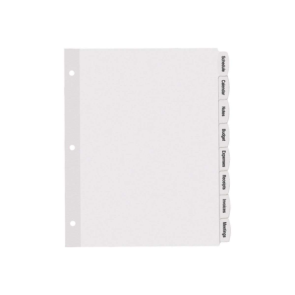 Avery Big Tab Printable White Label Dividers with Easy Peel, 8 Tabs, 4 Sets (14433)