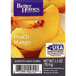 Better Homes and Gardens White Peach Mango Scented Wax Cubes - 4-Pack