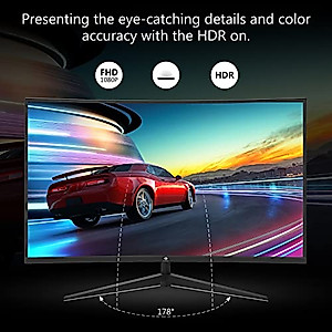 Z-Edge UG32P 32-inch Curved Gaming Monitor 16:9 1920x1080 240Hz 1ms Frameless LED Gaming Monitor, AMD Freesync Premium Display Port HDMI Built-in Speakers