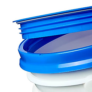 Consolidated Plastics Food Grade Gamma Seal Lids for 3.5, 5, 6 and 7 Gallon Buckets (Combo 6 Pack) BPA Free Reusable Pail Lids, Durable HDPE, Made in USA