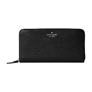 Kate Spade New York Laurel Way Neda Continental Leather Wallet (black)