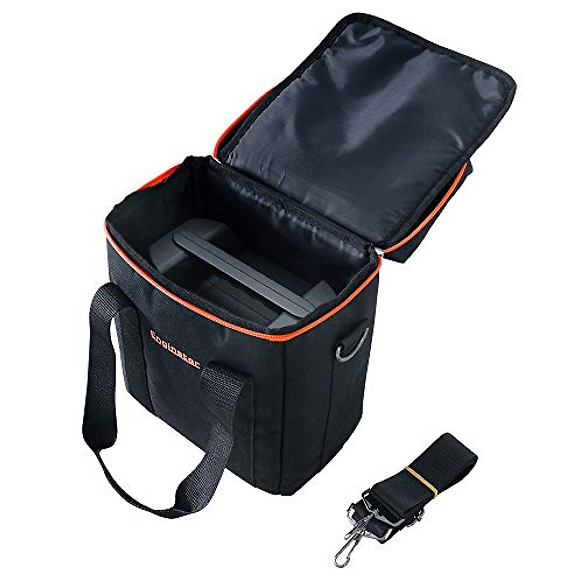 EnginStar Carrying Case Storage box Travel Business Lunch Bag Shockproof Universal Compatible for Portable Power Station, picnic camping wild fishing hunting - Black