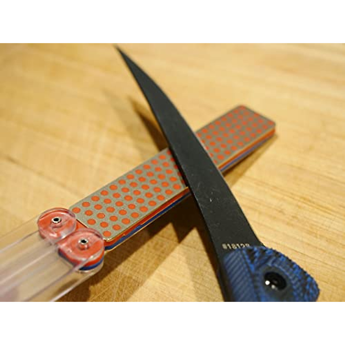 DMT FWFC DuoSharp Double-Sided Diamond Sharpening Stone for Knives and More, 8-Inch, Fine/Coarse