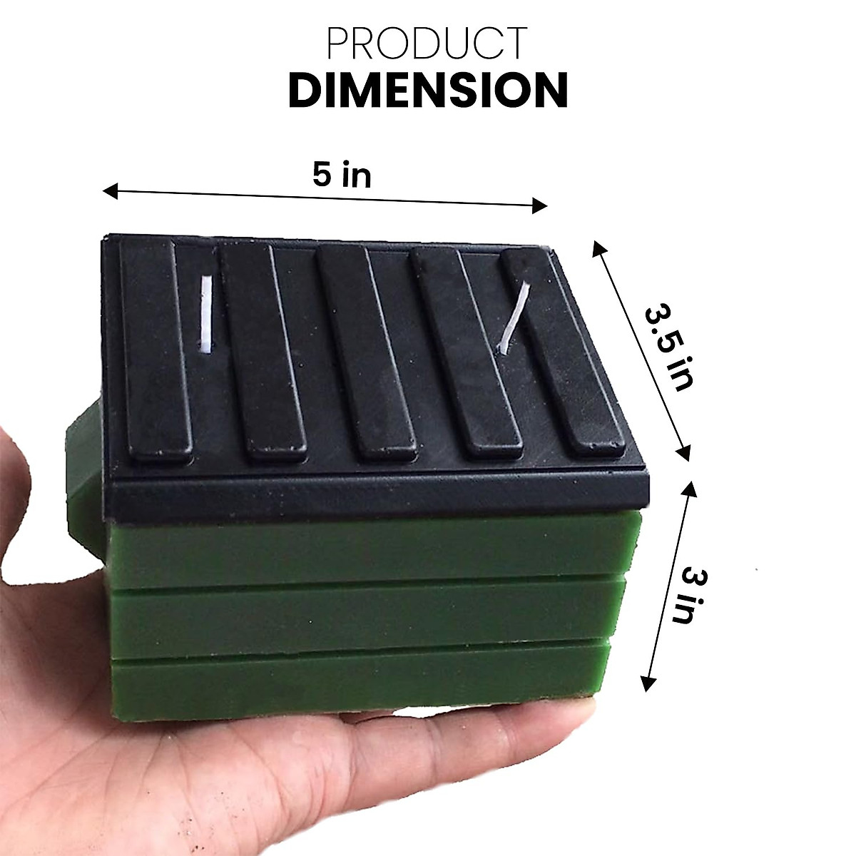 Wick Works | Large Dumpster Fire Candle | Parafin Wax | Unique Funny Gift Novelty Adults Can Enjoy! (Cedar)