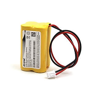 (2-Pack) 4.8V 700mAh BL93NC487 Ni-CD Battery Replacement for Emergi-Lite BL93NC487, Exit Light Co BAA-48R BAA48R, Interstate NIC0186, Dantona Custom-43 Custom43, OSI OSA-126 OSA126 BL93NC484 BL93NC485