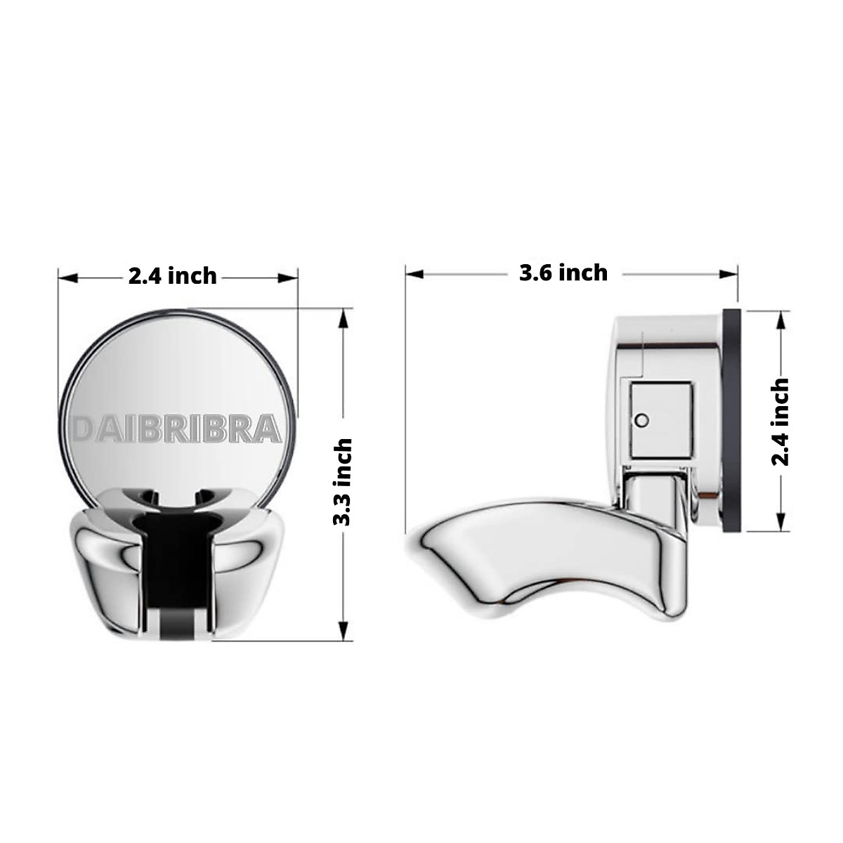 Suction Cup Shower Head Holder Wall Mount - Different Positions Handheld Shower Head Holder relocatable and Adjustable - Handheld Shower Head Holder for People with Handicap or Short Stature.