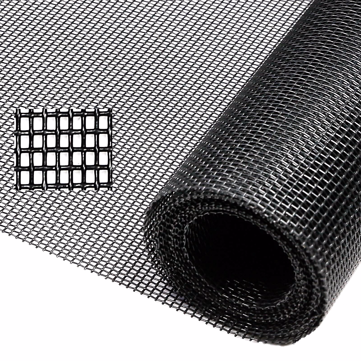 Tooltriz Pet Proof Window Screen Replacement, 39“ x 100" Upgraded Thicken Charcoal Fiberglass Mesh for Sliding Pet Screen Door Repair Kit - Screen Door Protector for Dogs Patio Screen mesh