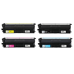 Brother TN433BK, TN433C, TN433M, TN433Y High Yield Black, Cyan, Magenta and Yellow Toner Cartridge Set