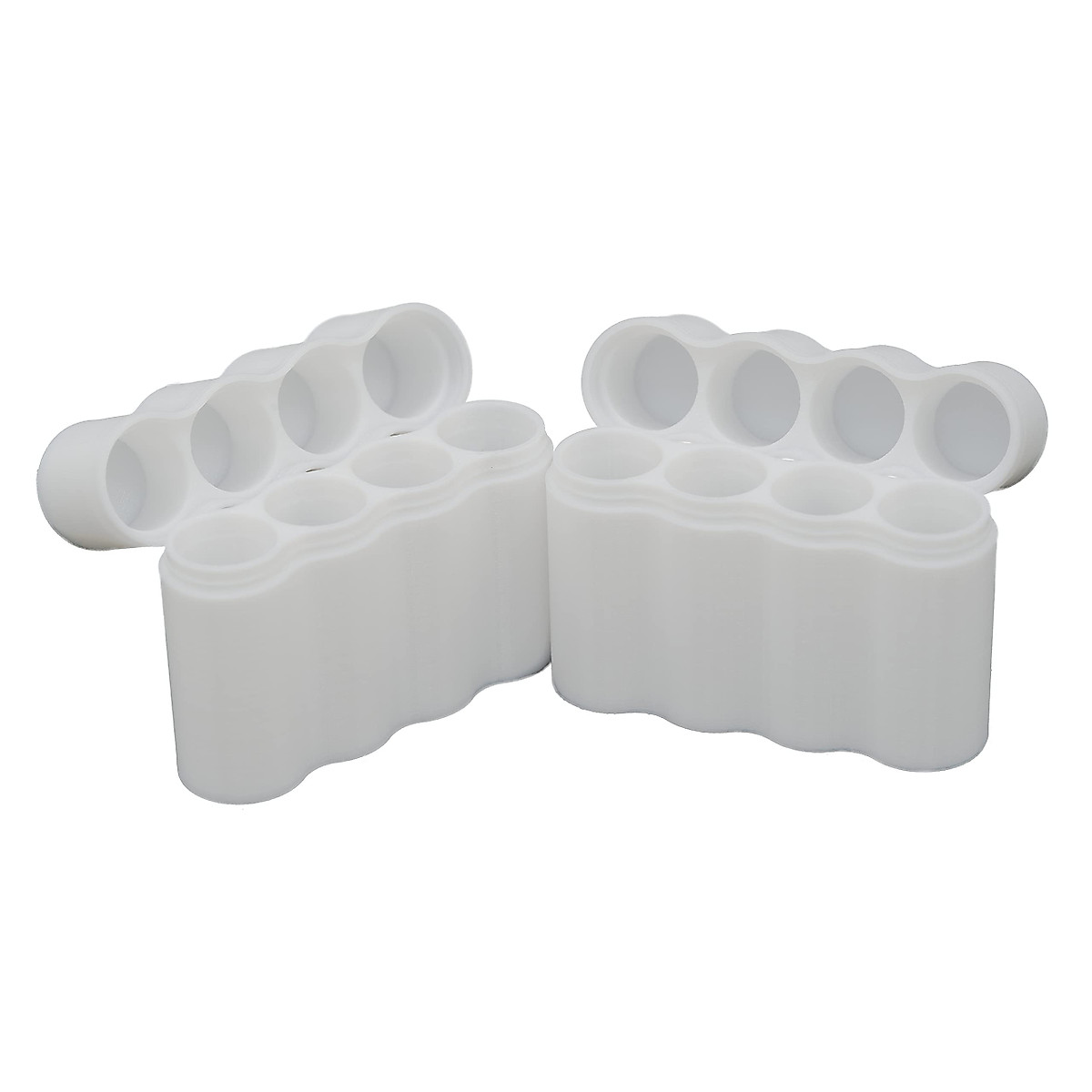 Protect Your Power - Slimline AA Battery Case, Soft Durable Material - Pack of 2 (Holds 4 Batteries)