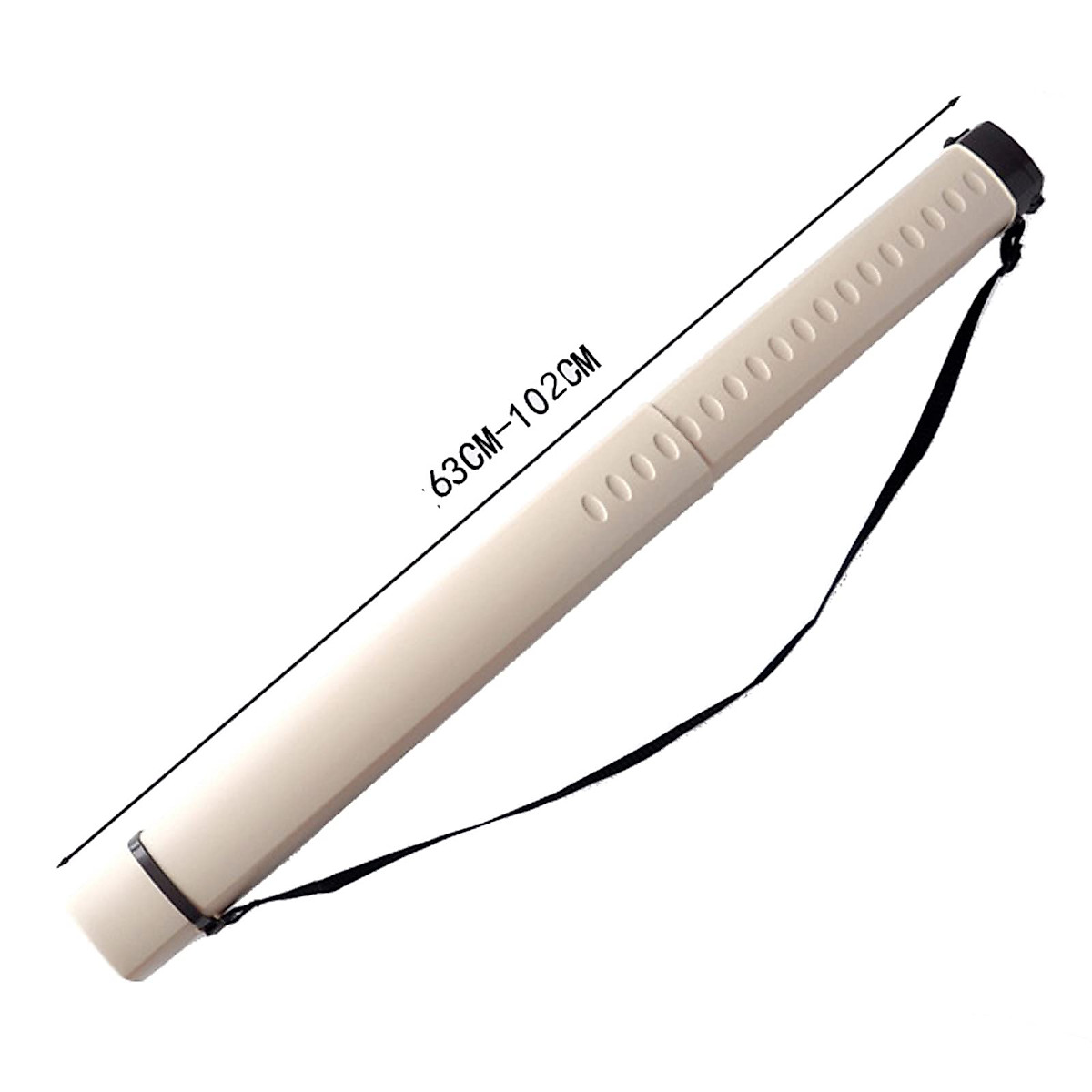 IWOMA Extendable Poster Tubes Expandable 25” to 40” with Shoulder Strap for Carry Documents Drawings Oil Paintings, Maroon