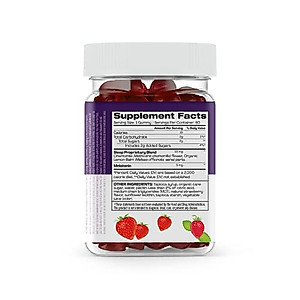 Hello Bello Sleep Well Melatonin + Botanicals Vitamins I Vegan and nonGMO Natural Berry Flavor Gummies with Passionflower and Chamomile I 5mg of Meletonin per Serving I 60 Count