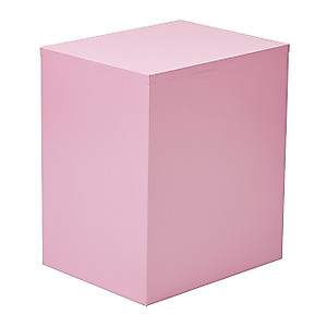 OSP Home Furnishings HPB Heavy Duty 3-Drawer Metal File Cabinet for Standard Files and Office Supplies, Pink Finish