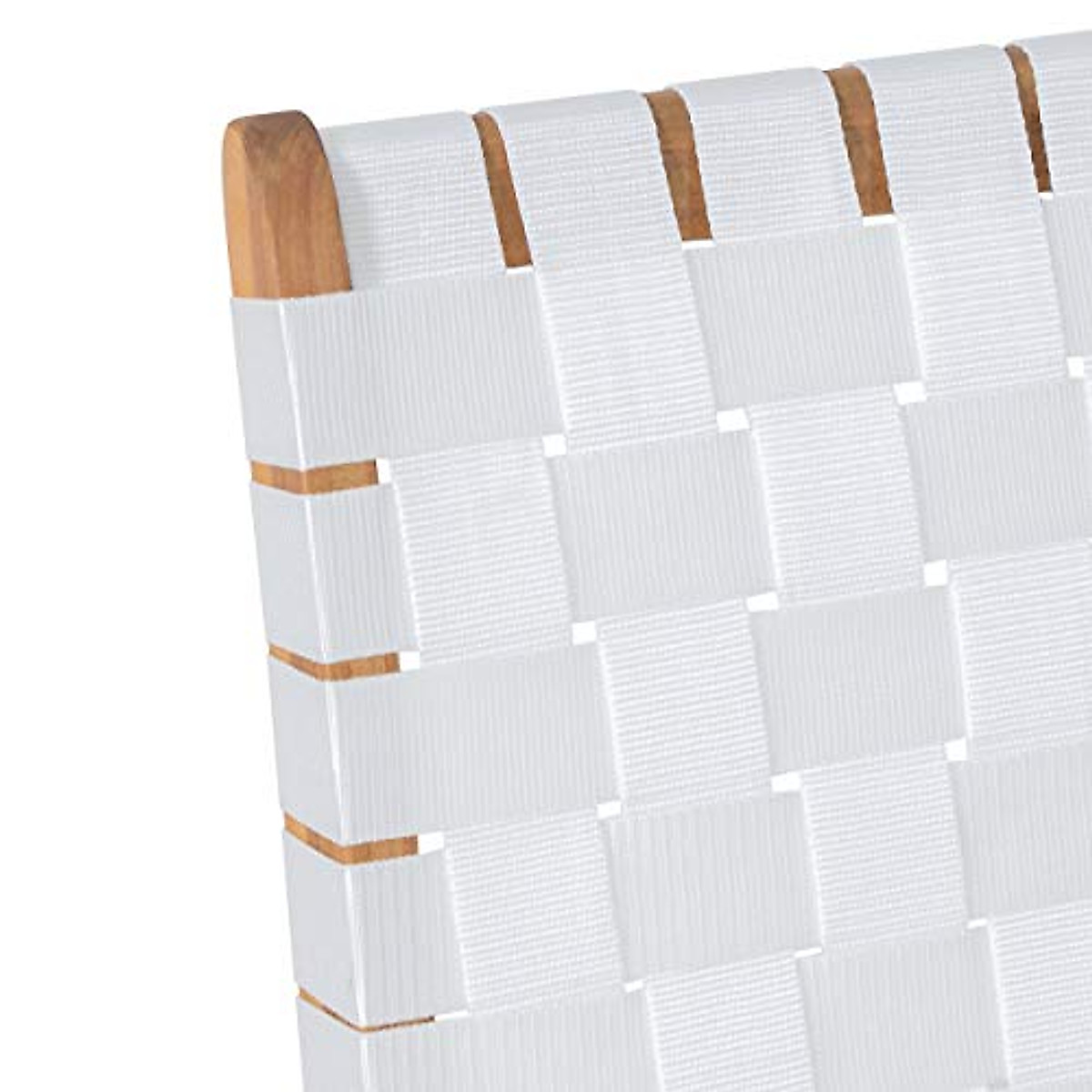 Christopher Knight Home Charlotter Outdoor Lounge Chair, White + Teak