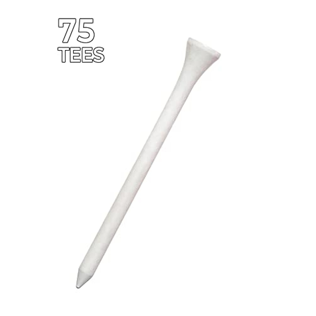 Pride (87802) Golf Deluxe Tee (3-1/4 Inch, White) - 75 Count