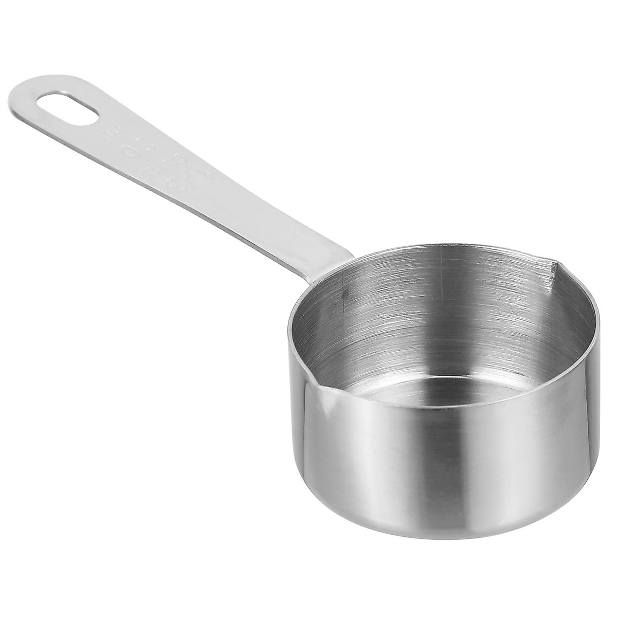 DOITOOL Steel Thickened Sauce Pan with Long Heatproof Handle Metal Milk Pan Kitchen Cookware for Milk Sauce Pasta Noodles Chocolate 80ml