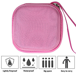 khanka Hard Travel Case Replacement for Phomemo Q30 Q30S Q31 Q32 Label Maker Machine Mini Bluetooth Portable Sticker Printer Maker, Case Only (Pink)