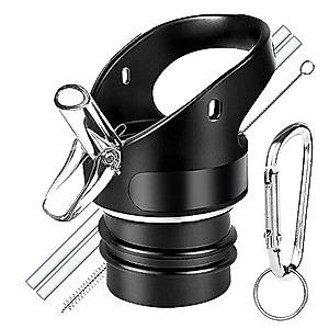 Straw Lid for Hydro Flask Standard Mouth - Multi-Compatible with Simple Modern Ascent Lid for 1.91" Mouth 18 oz, 21 oz, 24 oz Insulated Water Bottle Flip Top (B-1 PC)