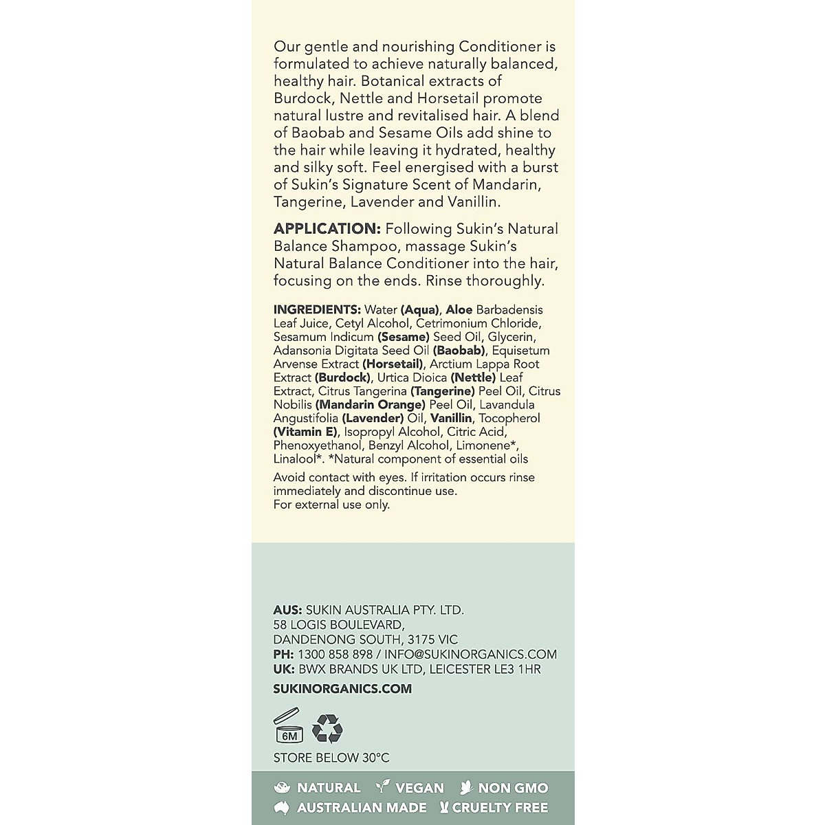 Sukin Natural Balance Conditioner