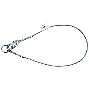 Honeywell ANSI Z359-2007 Compliant 2' Cable Anchorage Connector w/Vinyl-Coated Wire Rope, snap Hook & 3'' O-Ring 8186V-Z7/2FTV