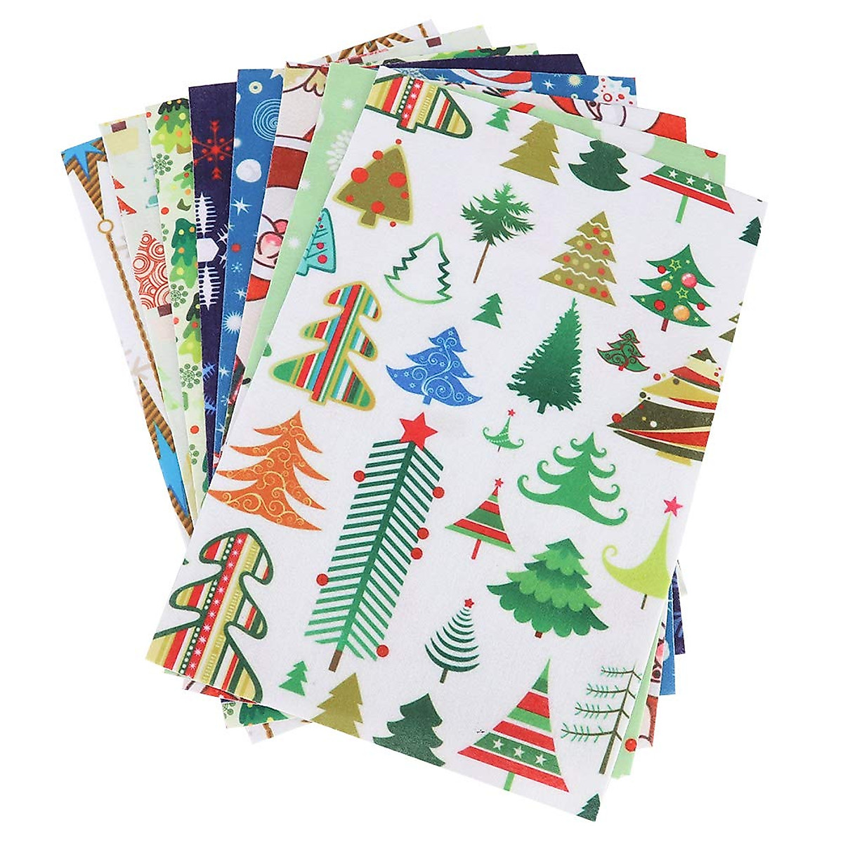 Sewing Fabric, Craft Fabric Felt Felt Craft Felt Fabric Sheets 8Pcs Fabric, for Christmas Crafts Coasters Crafts DIY