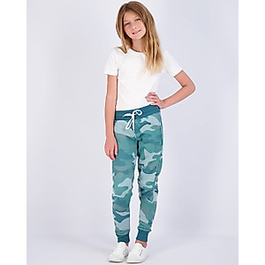 3 Pack: Girls Fleece Joggers Soft Athletic Track Warmup Casual Sweatpants Clothes Little Sports Pajama Kids Clothing Youth Children Sweats Big Teen Running Elastic Pants Basketball -Set 5, S (8)