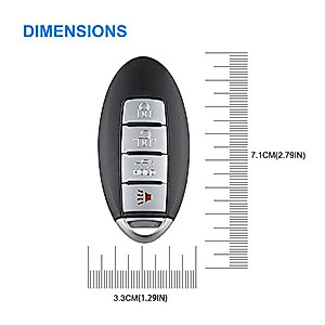 Car Smart Key Fob Replacement Fits for Nissan Altima 2007-2012 /Nissan Maxima 2009-2014 FCC ID: KR55WK48903