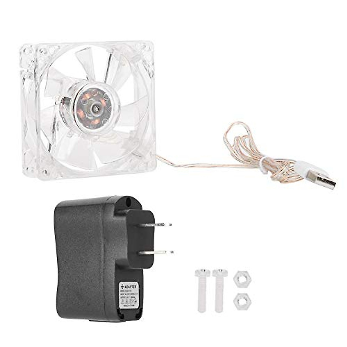 TOPINCN Hamster Cooling Fan Colorful Small Pet Summer Cooling Fan Acrylic Guinea Pig Cage Cooling Fan for Small Pet to Keep Summer Cool